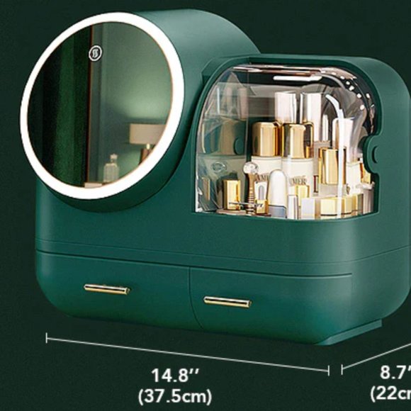 Storage & Organization | Makeup Storage Organizer Box With Led Lighted ...